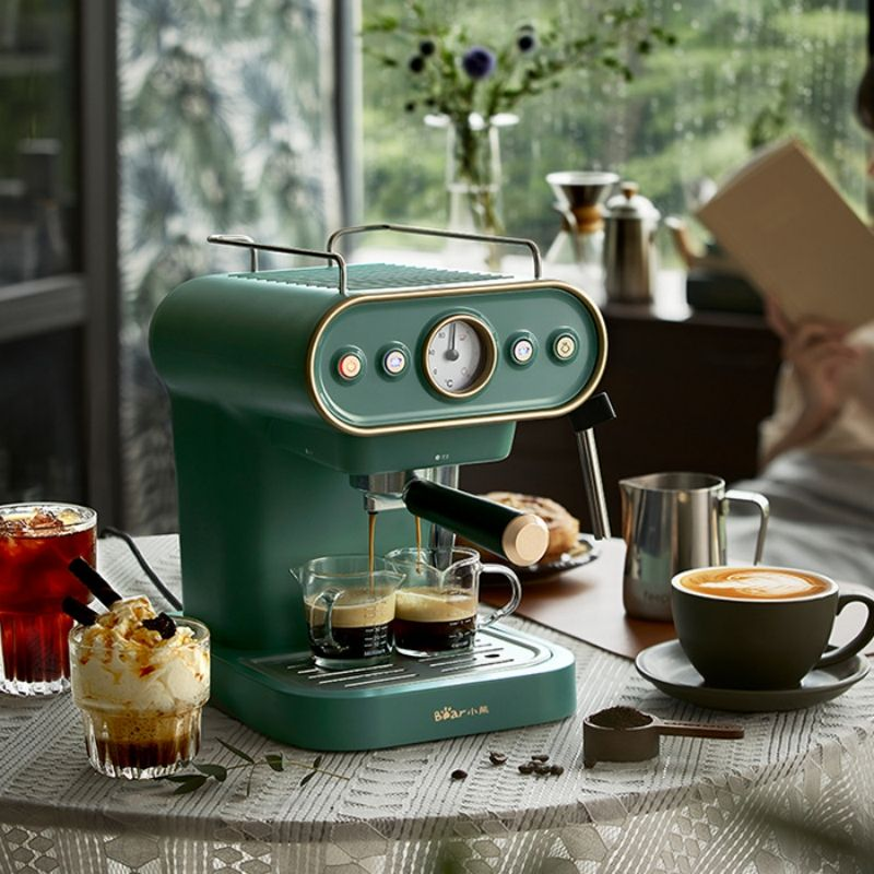 Compact High-Pressure Espresso Coffee Machine with Steam Frother - Home ...