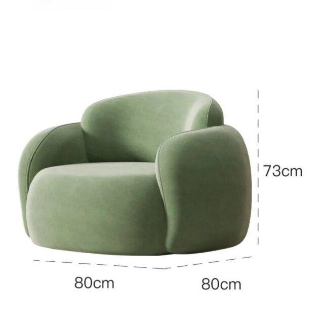 Luxury Minimalist Lounge Sofa - Modern Comfort Single Seater - Home ...