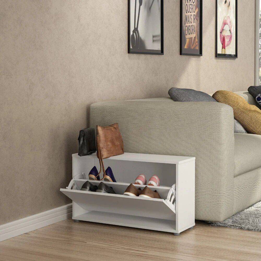 Compact Shoe Rack Cabinet: Sleek Storage for 10 Pairs - Home Unlimited