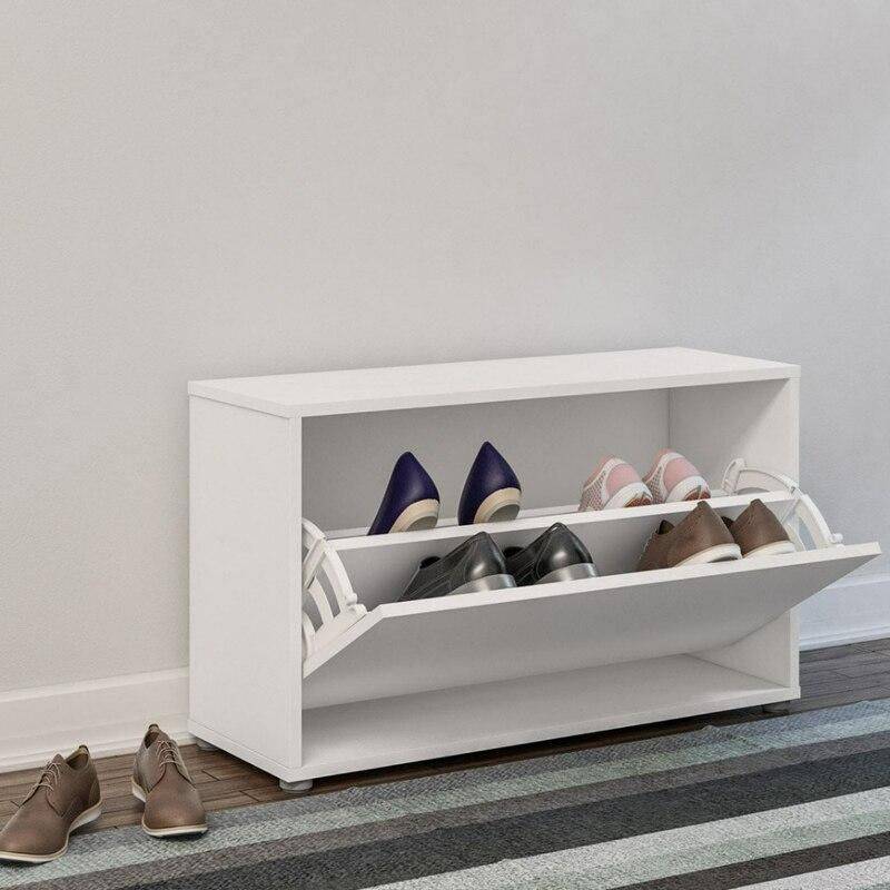 Compact Shoe Rack Cabinet: Sleek Storage for 10 Pairs - Home Unlimited